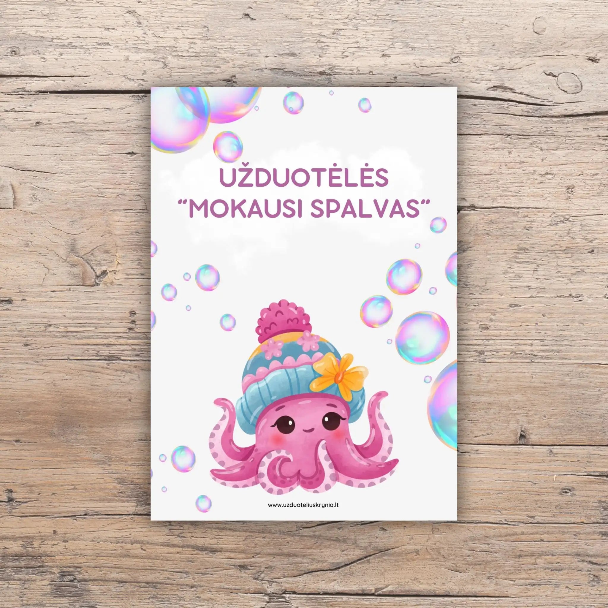 Mokausi spalvas – Užduotėlių skrynia